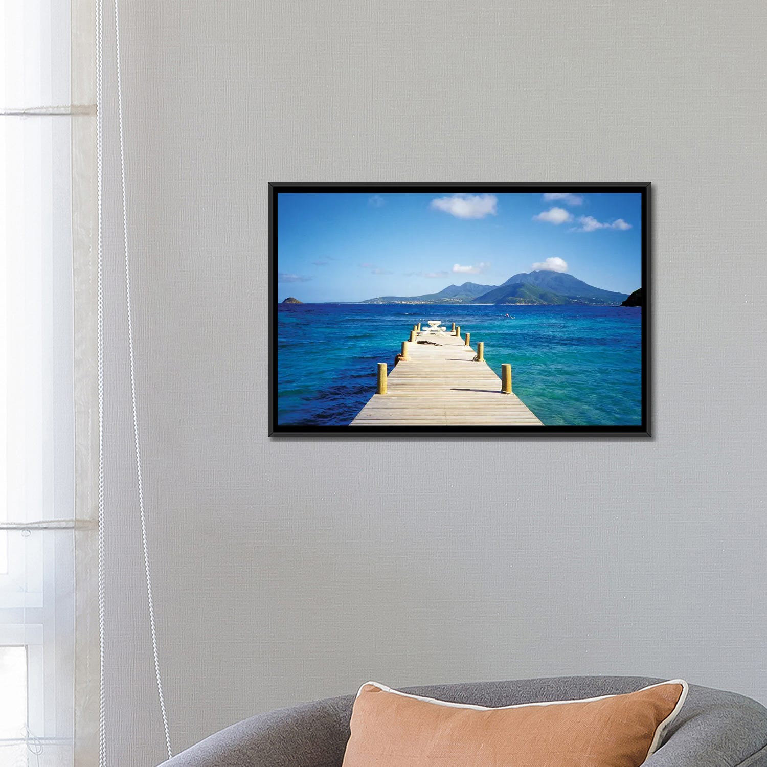 East Urban Home 'View of Booby Island and Nevis As Seen From The Pier ...